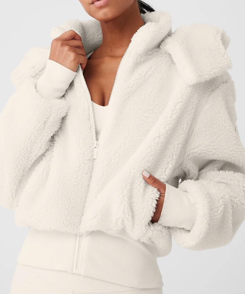 [알로]알로요가 폭시 셰르파 크롭 퍼 자켓 ALO Foxy Sherpa Jacket : 롯데ON